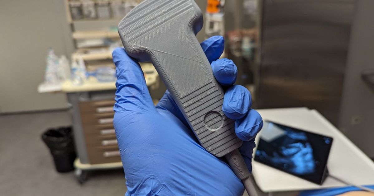 USG curvilinear probe prop for healthcare simulation by Aleksandrs ...