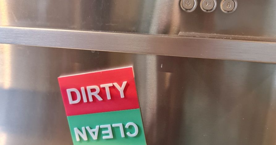 Simple magnetic dishwasher sign by sengineer | Download free STL model ...