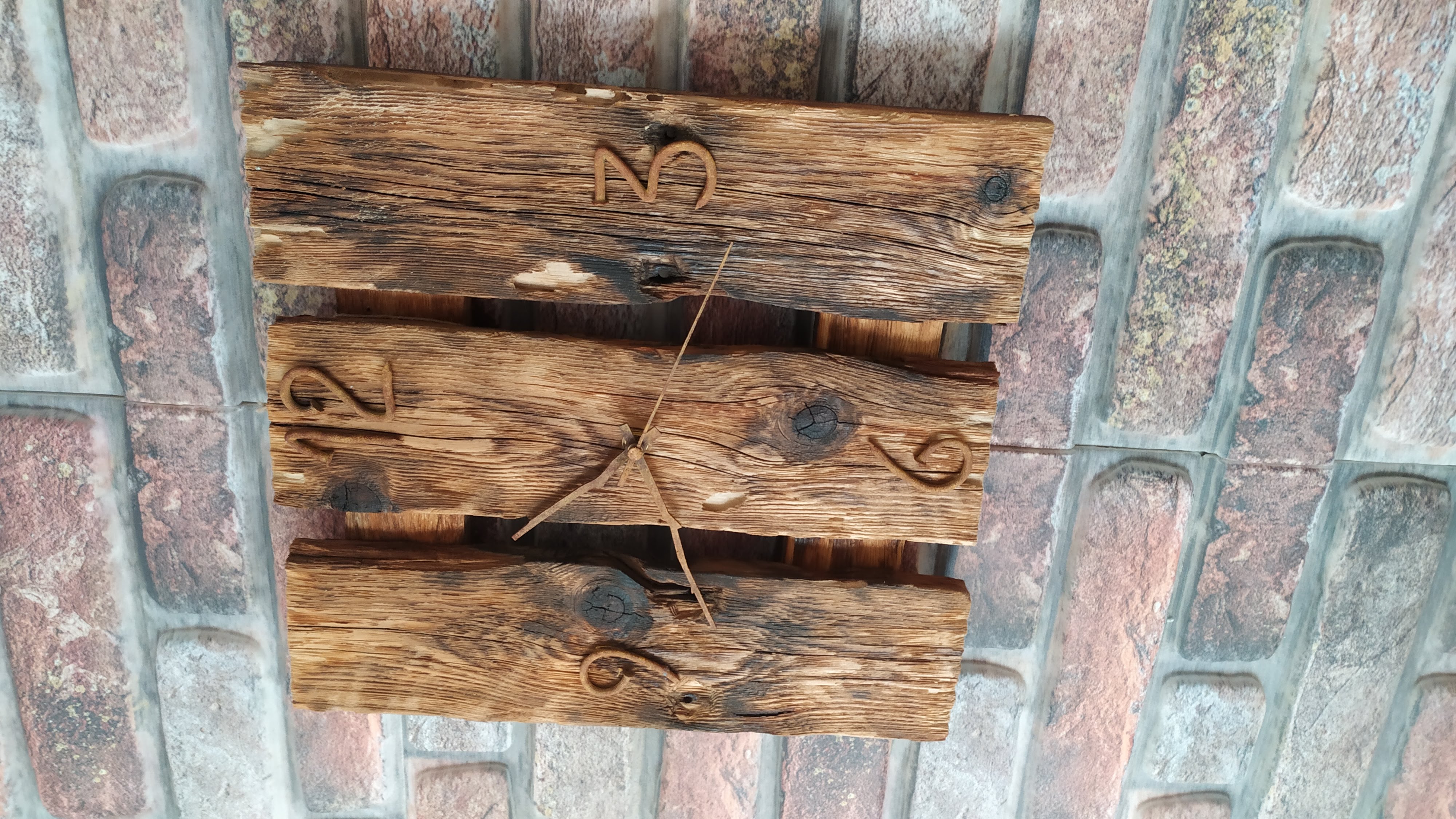 Numbers from construction nails for wall clock by SG | Download free ...