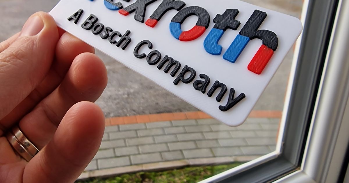 Bosch rexroth logo by KuzaVoda | Download free STL model | Printables.com