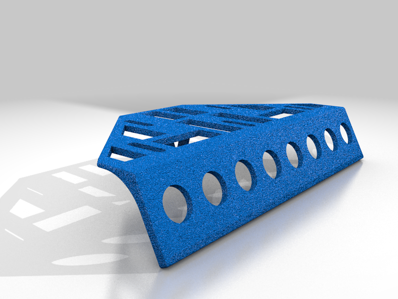 Under-desk 8 button panel with nodemcuv2 mount by shur3d | Download ...