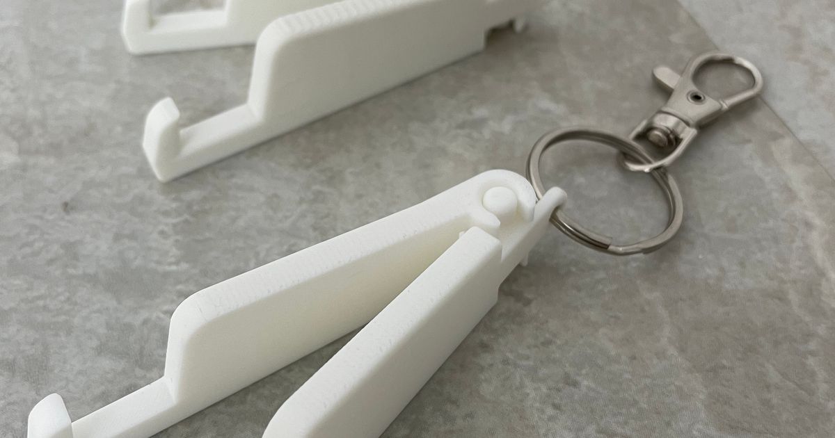 Portable Keychain Phone/Tablet Holder (Click in Place) by Kon ...