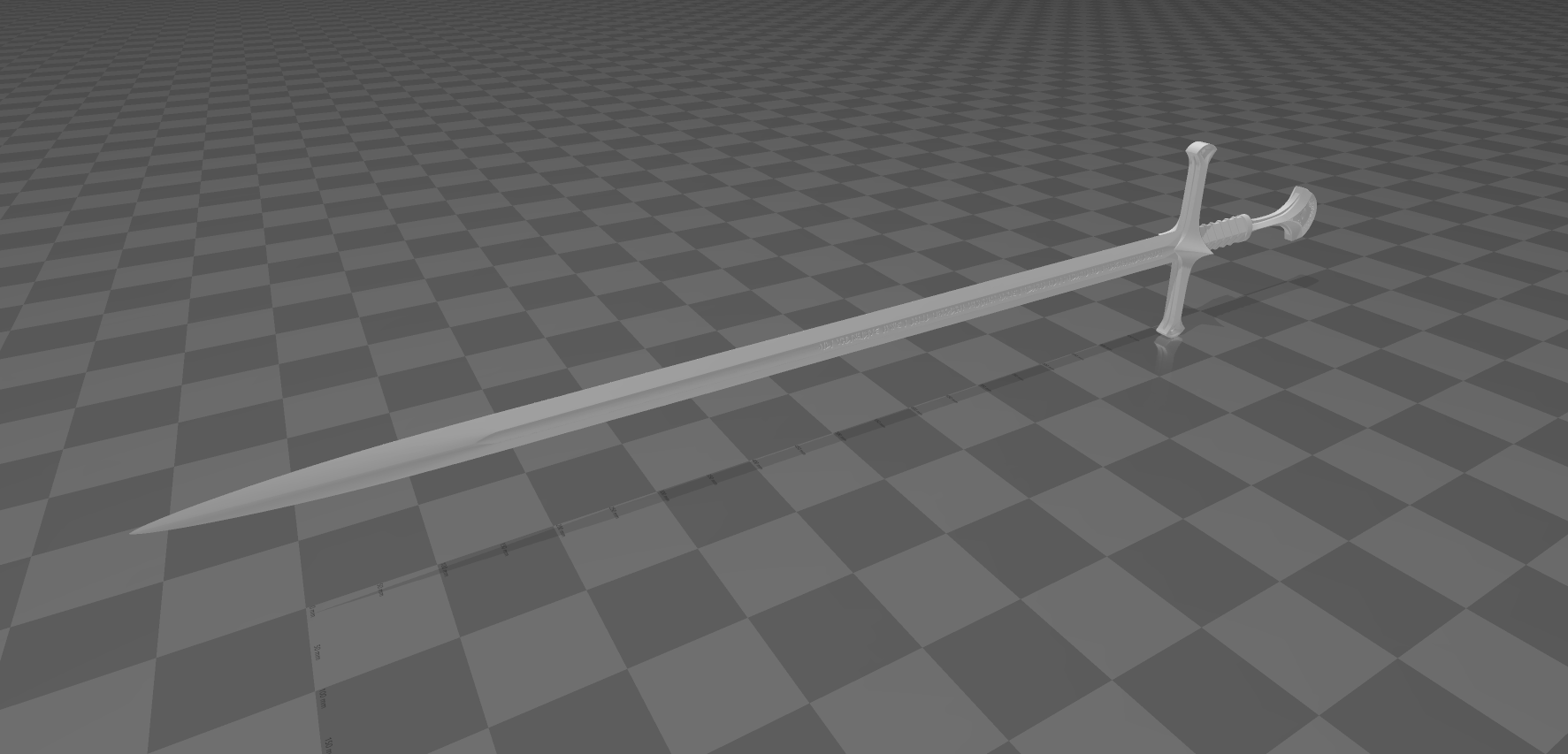 LOTR Narsil mini sword by antonioplay09 | Download free STL model ...