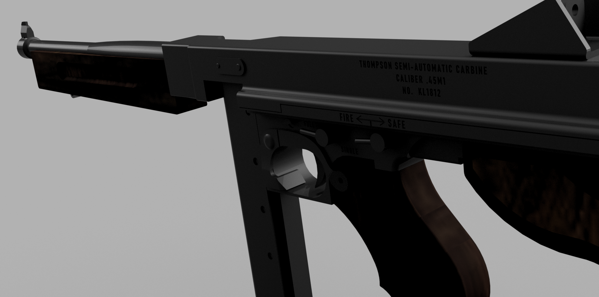 WW2 Thompson M1A1 Easy Print & Assembly par Andrew Williams ...
