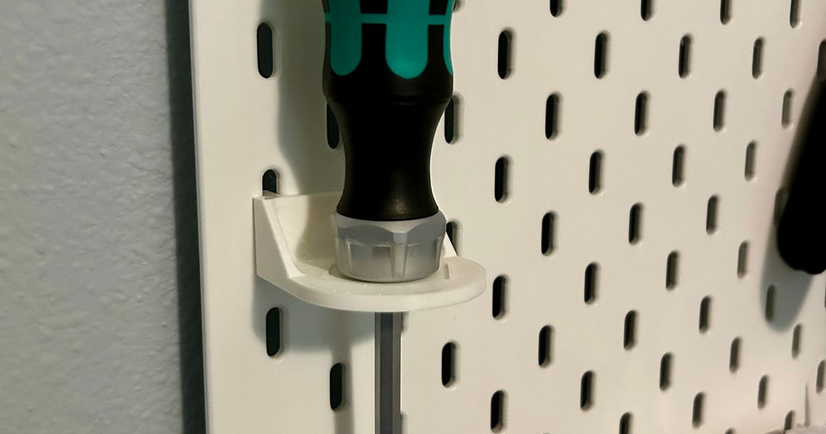 IKEA Skadis Wera Screwdriver Remix by BenBreaksThings | Download free STL model | Printables.com