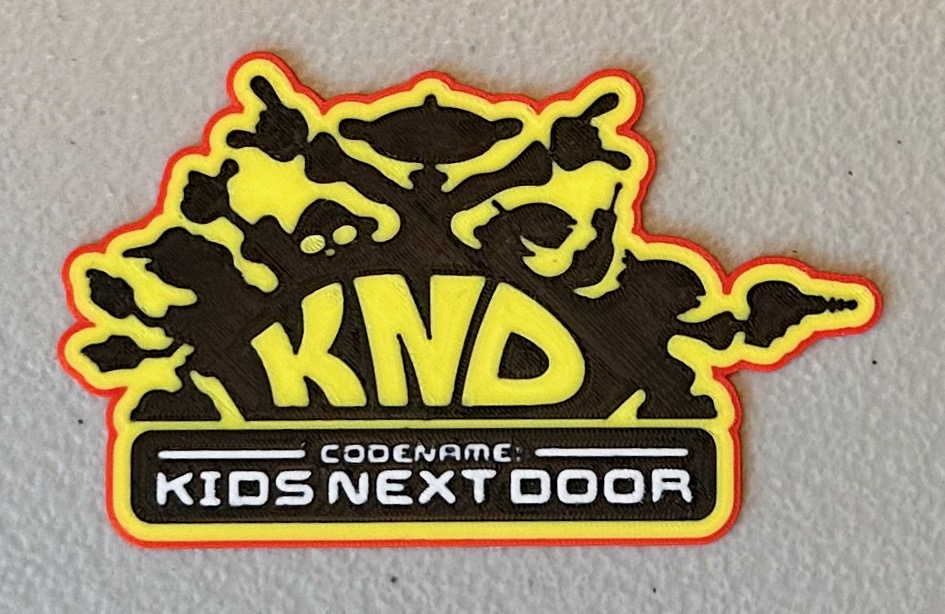Multicolor Kids Next Door Logo Magnet by wotfan69 | Download free STL ...