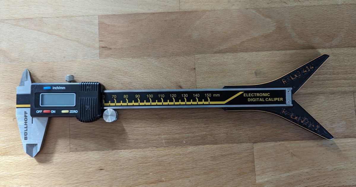 Caliper Fillet Radius Gauge / Radiusmesser für Messschieber by BoobFrog ...