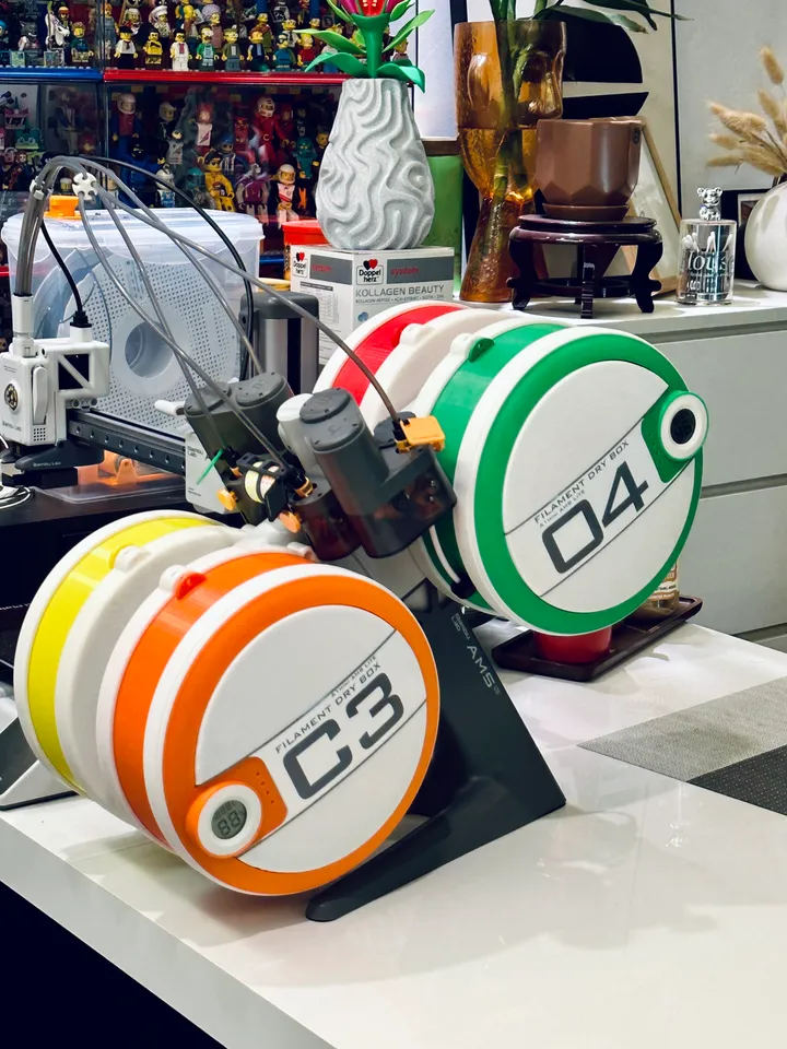 A1mini ams lite FILAMENT DRY BOX by DJ | Download free STL model ...