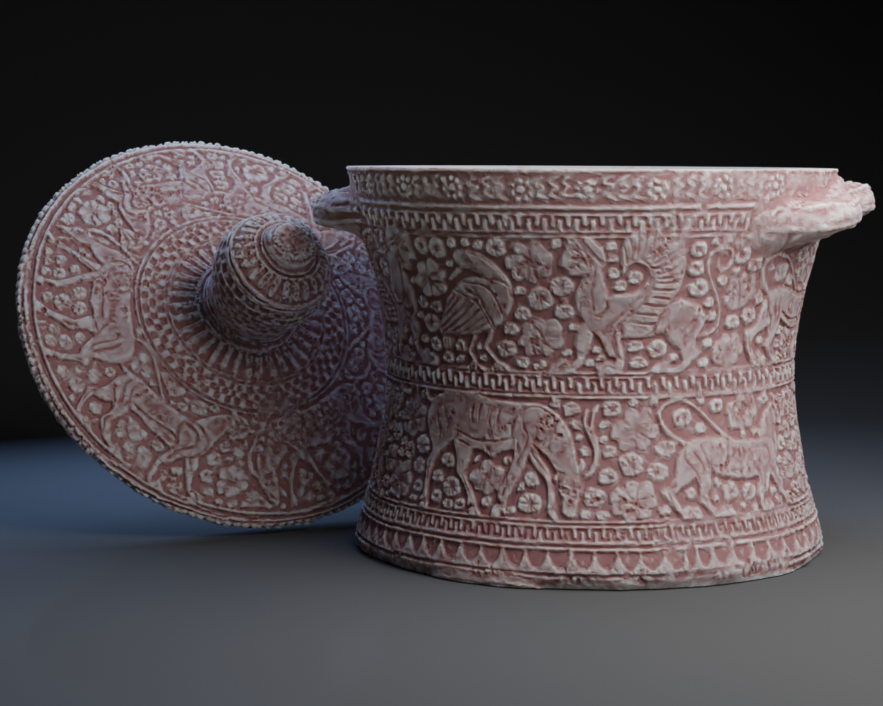 Corinthian Animal Style Pyxis by Peter Farell | Download free STL model ...