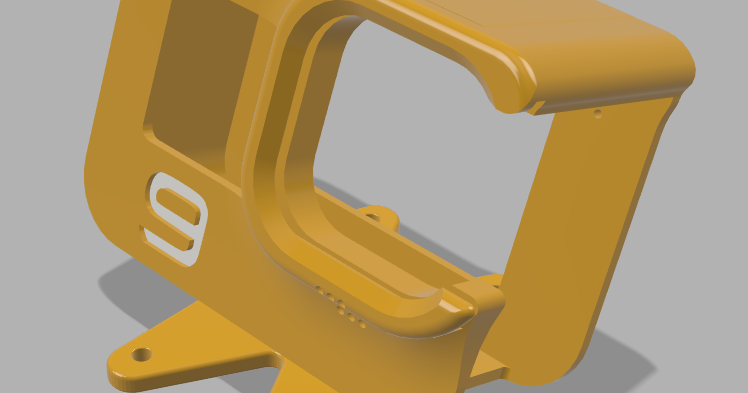 STP Gunn V2 mount for GoPro 9 20 degrees by yurlinsky | Download free ...