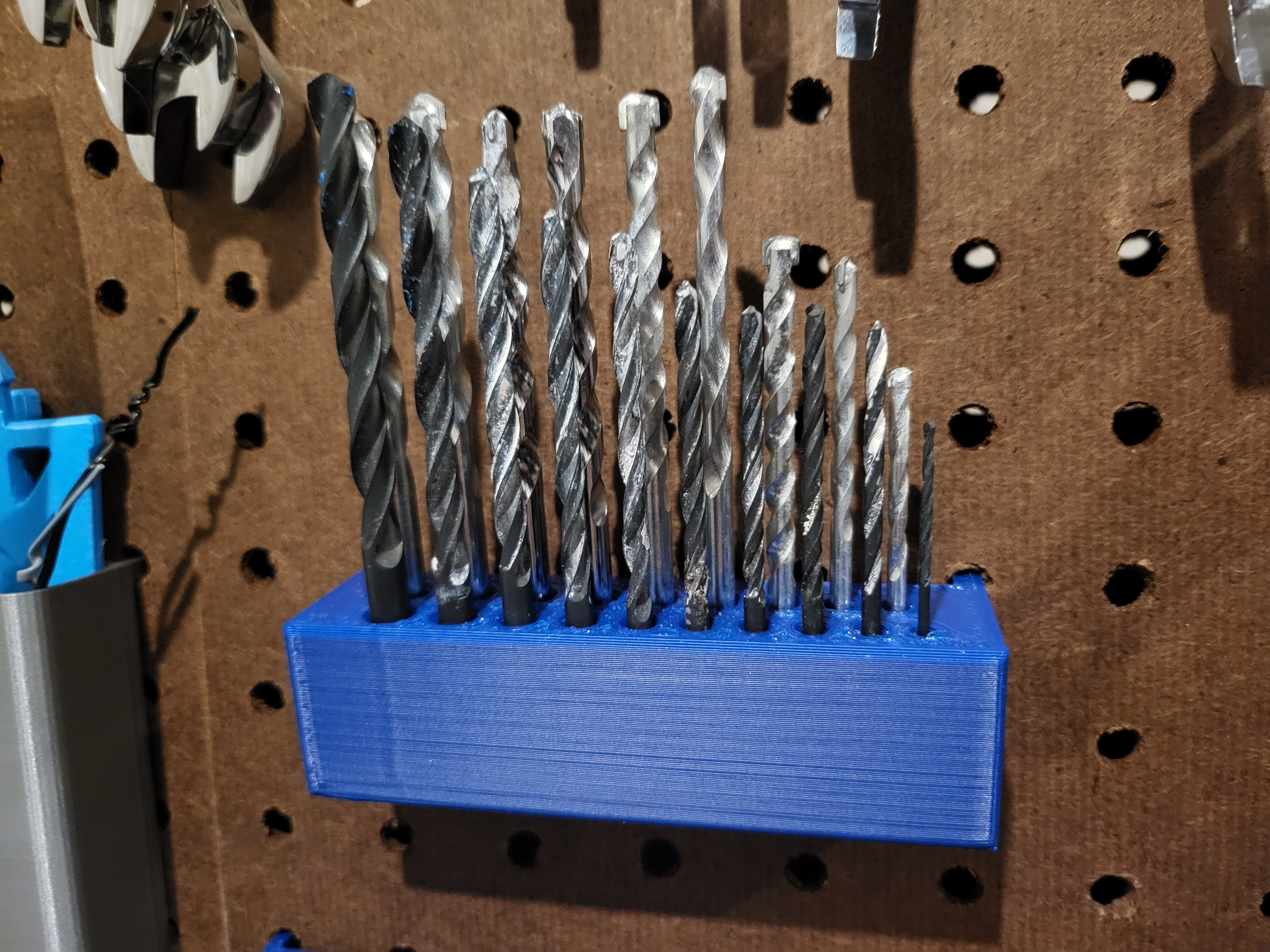 Pegboard Drill Bits Holder by Luc Dunn | Download free STL model ...