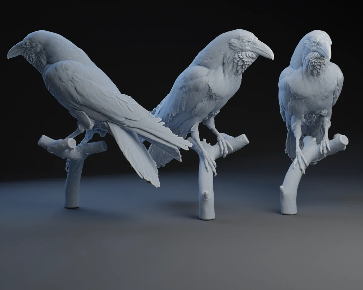 Raven: Put a bird on it 2 by Peter Farell | Download free STL model ...