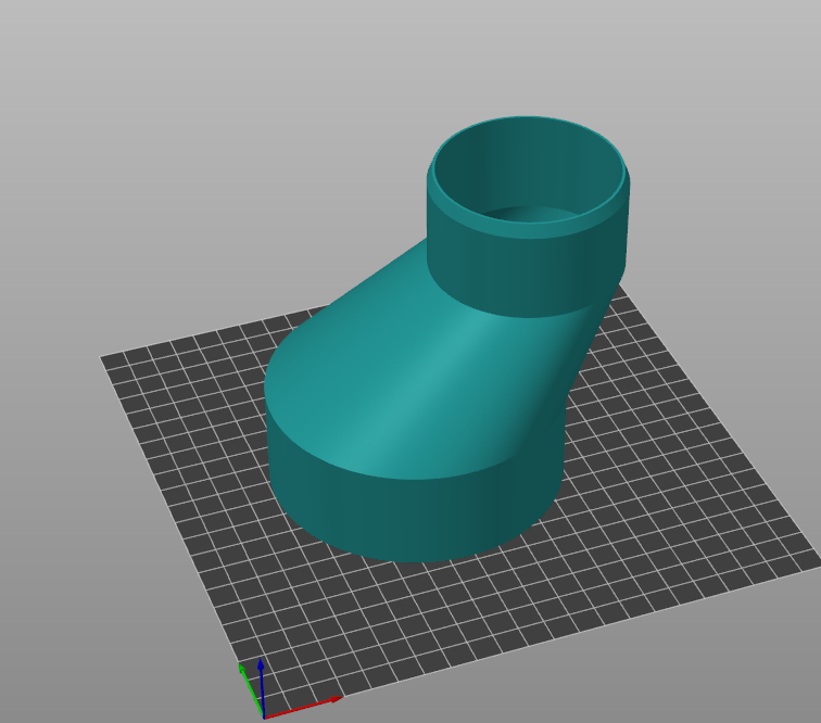 Pipe reduction 45mm offset. by Damian Breza | Download free STL model ...