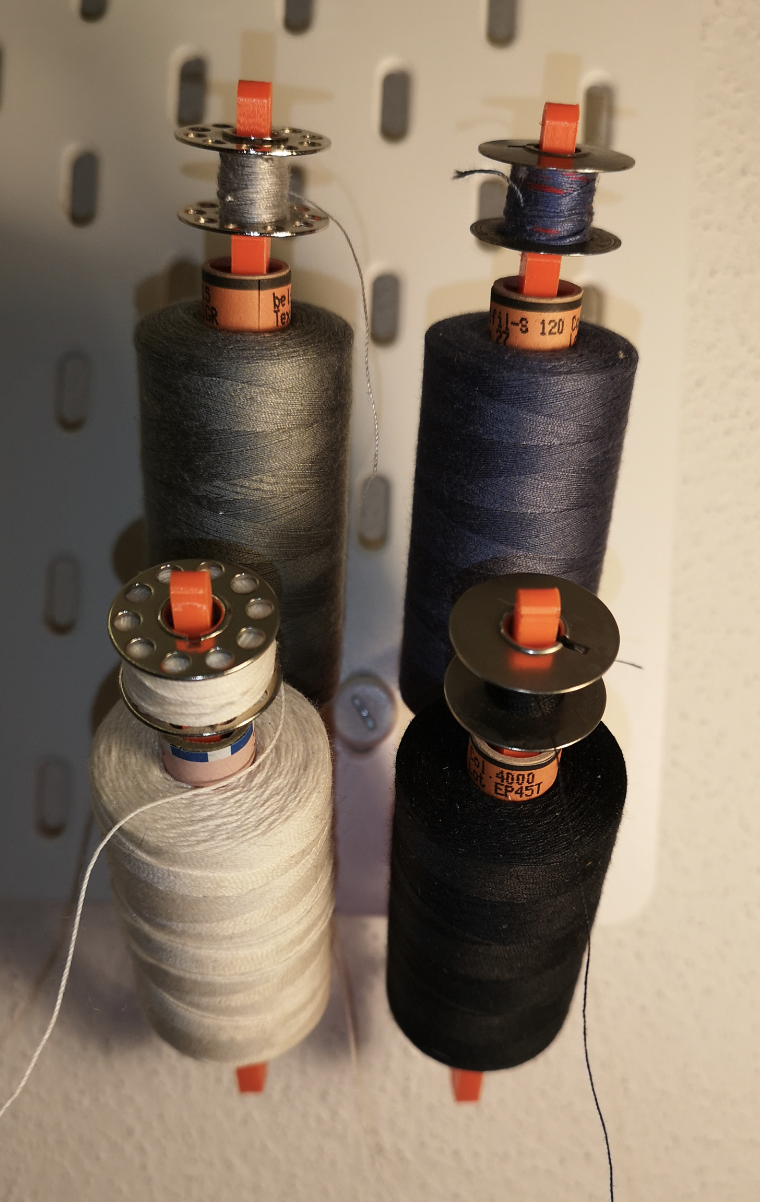 Skadis Sewing Machine Yarn Cone with Sewing Machine Bobbin Holder by ...