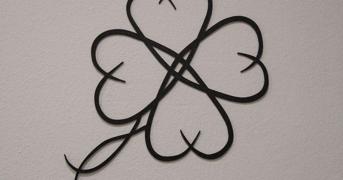 Four-leaf clover for good luck by freemanowe | Download free STL model ...