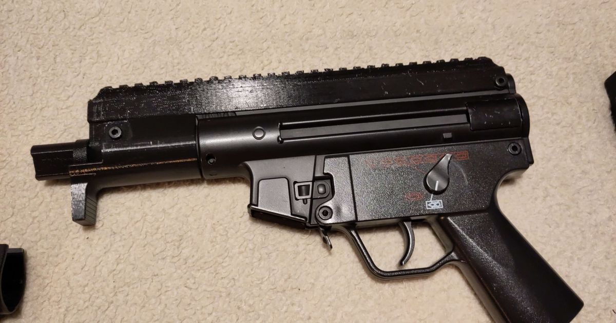 Airsoft B&T MP5K upper tubes by Thor | Download free STL model ...