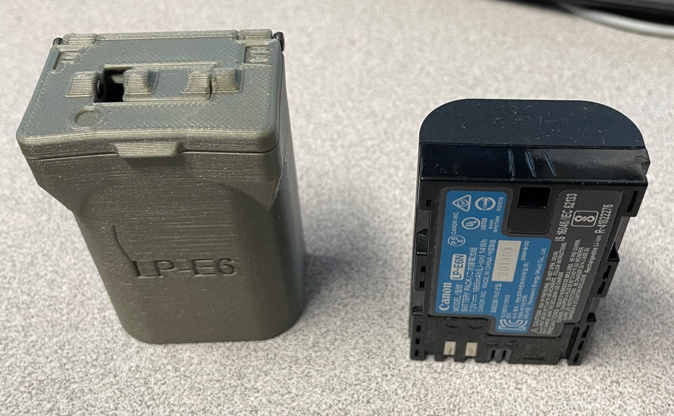 Canon LP-E6 battery case by MidLifeHiker | Download free STL model ...