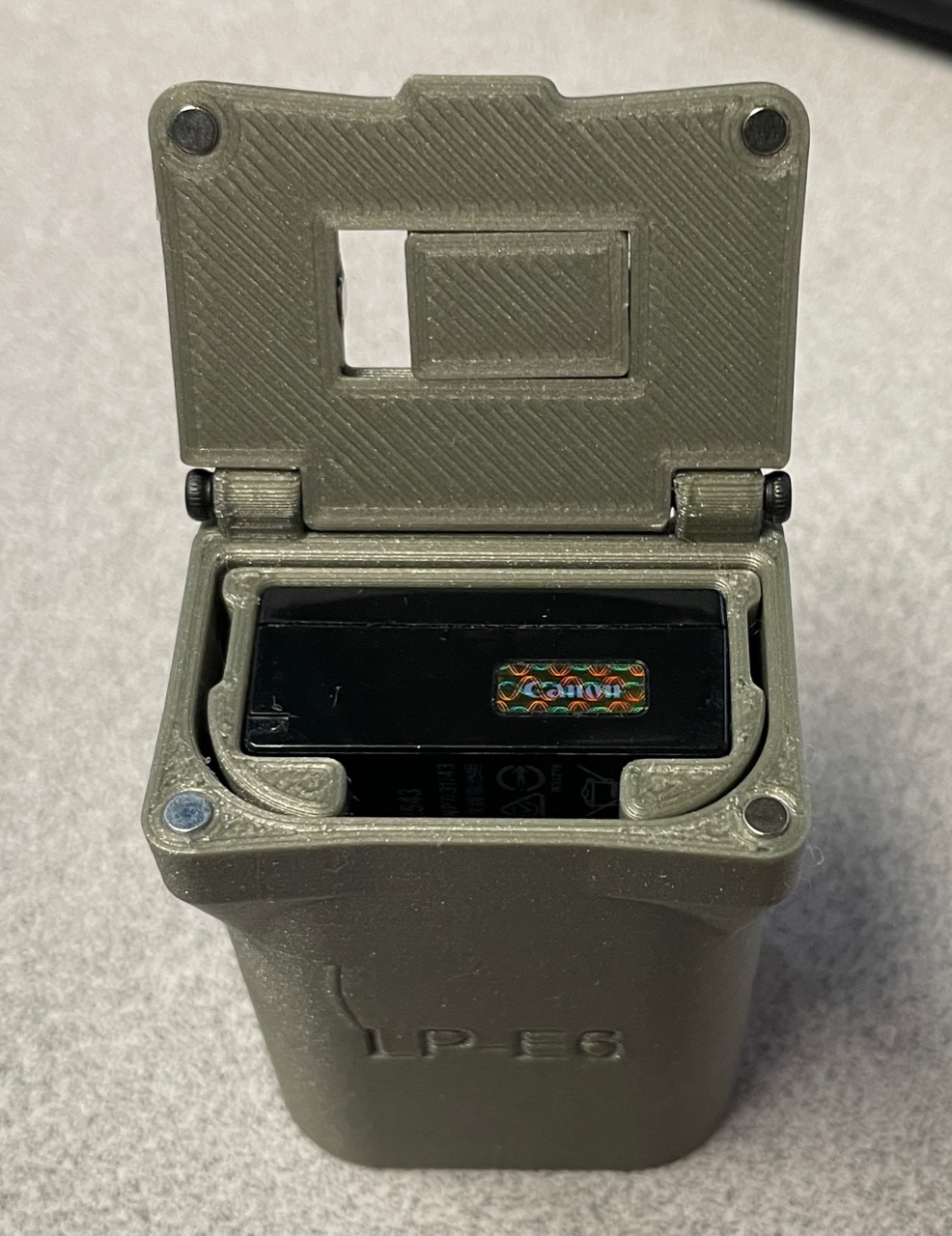 Canon LP-E6 battery case by MidLifeHiker | Download free STL model ...