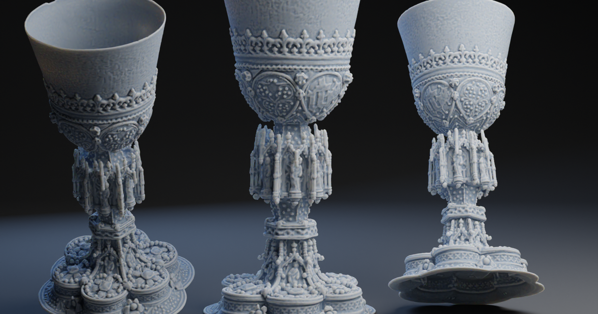 Gothic Chalice. by Peter Farell | Download free STL model | Printables.com