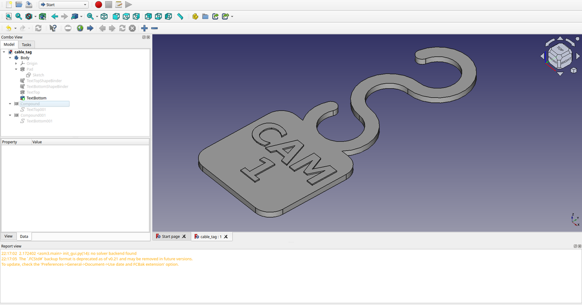 Cable tags - FreeCAD, customizable, parametric by Digwer | Download ...