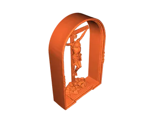 Gothic Cross in Archway by Peter Farell | Download free STL model ...