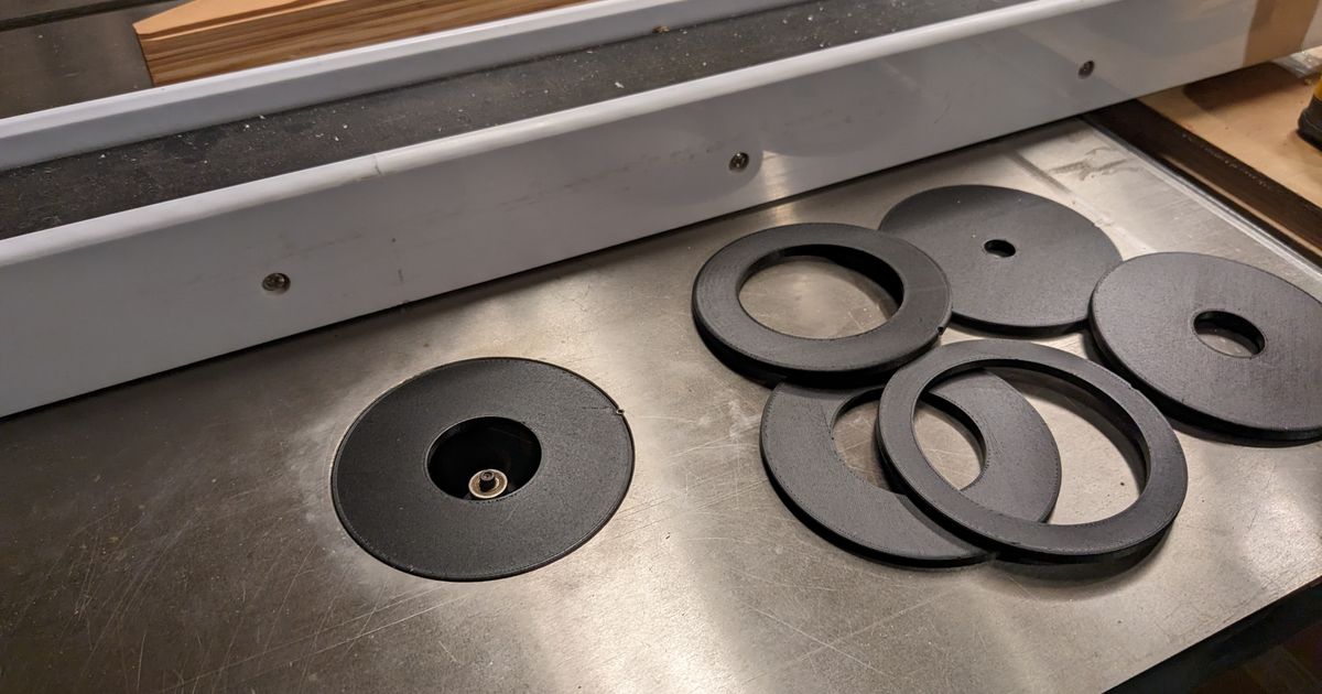 Router Table Insert by bwmartens | Download free STL model | Printables.com