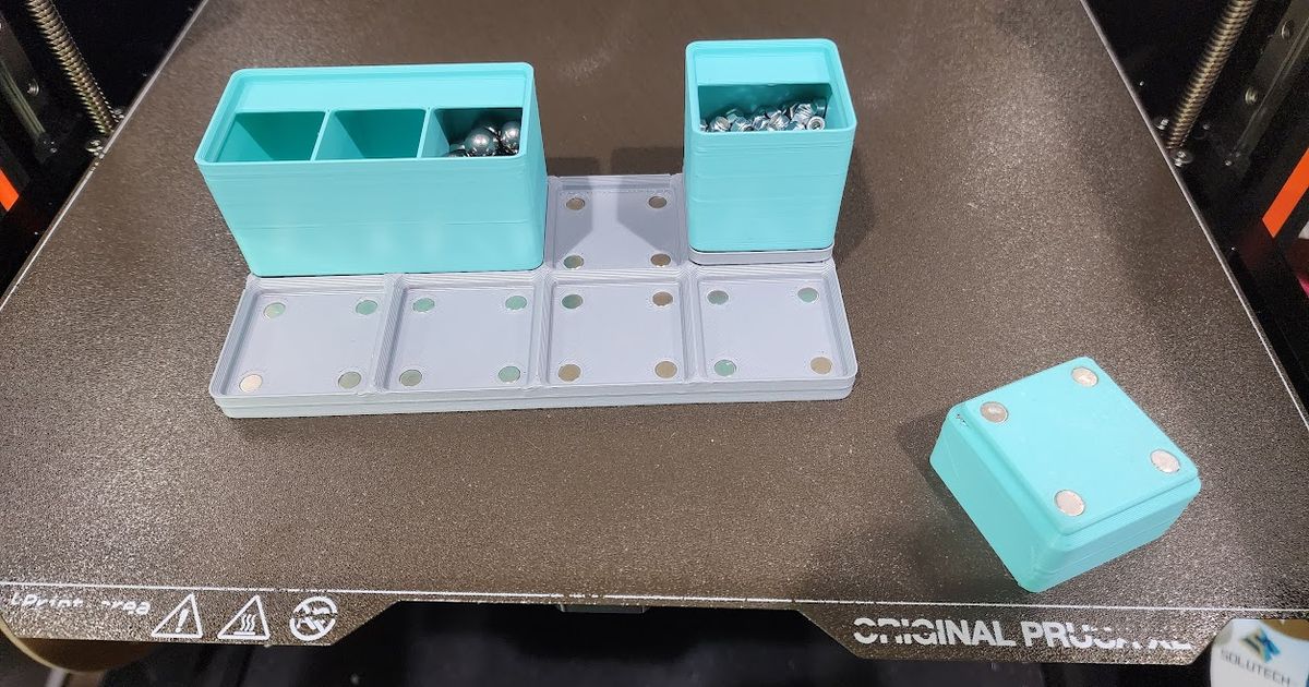 Gridfinity weighted magnetic bases without supports par hardiebotha ...