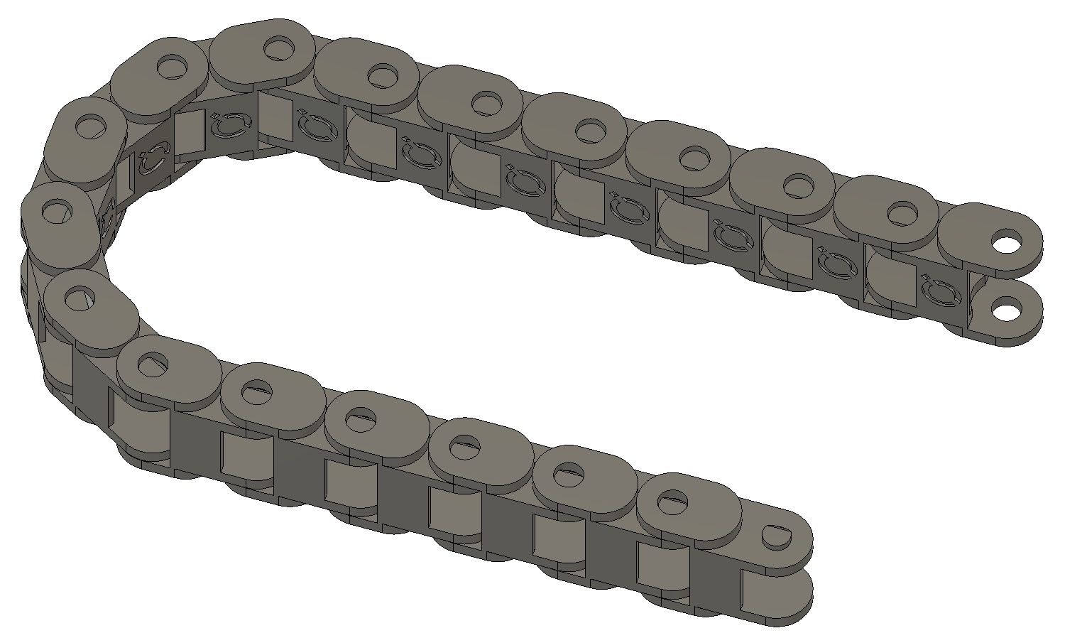 Cable Chain 1 and 2 side bended 25x10x10 inner QubeXY by JuroH ...