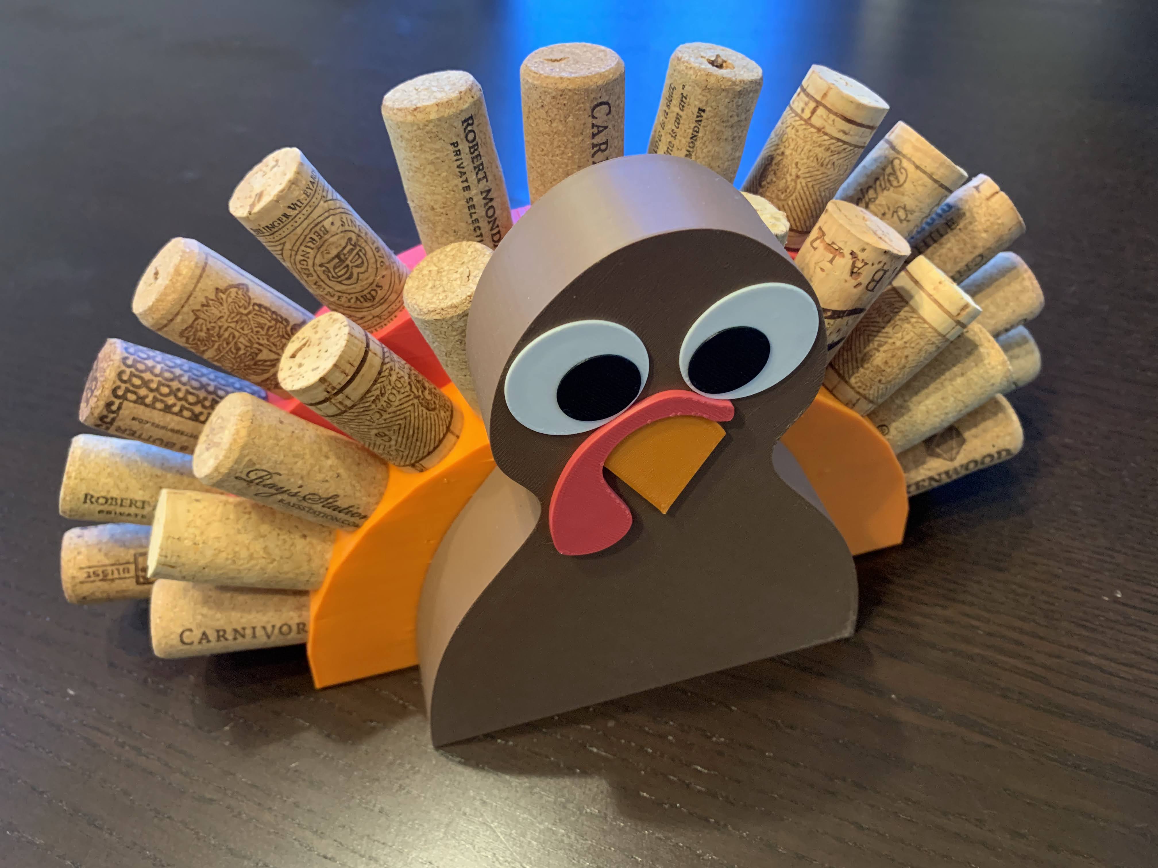Cork Turkey Centerpiece - Separated by ajc317 | Download free STL model ...