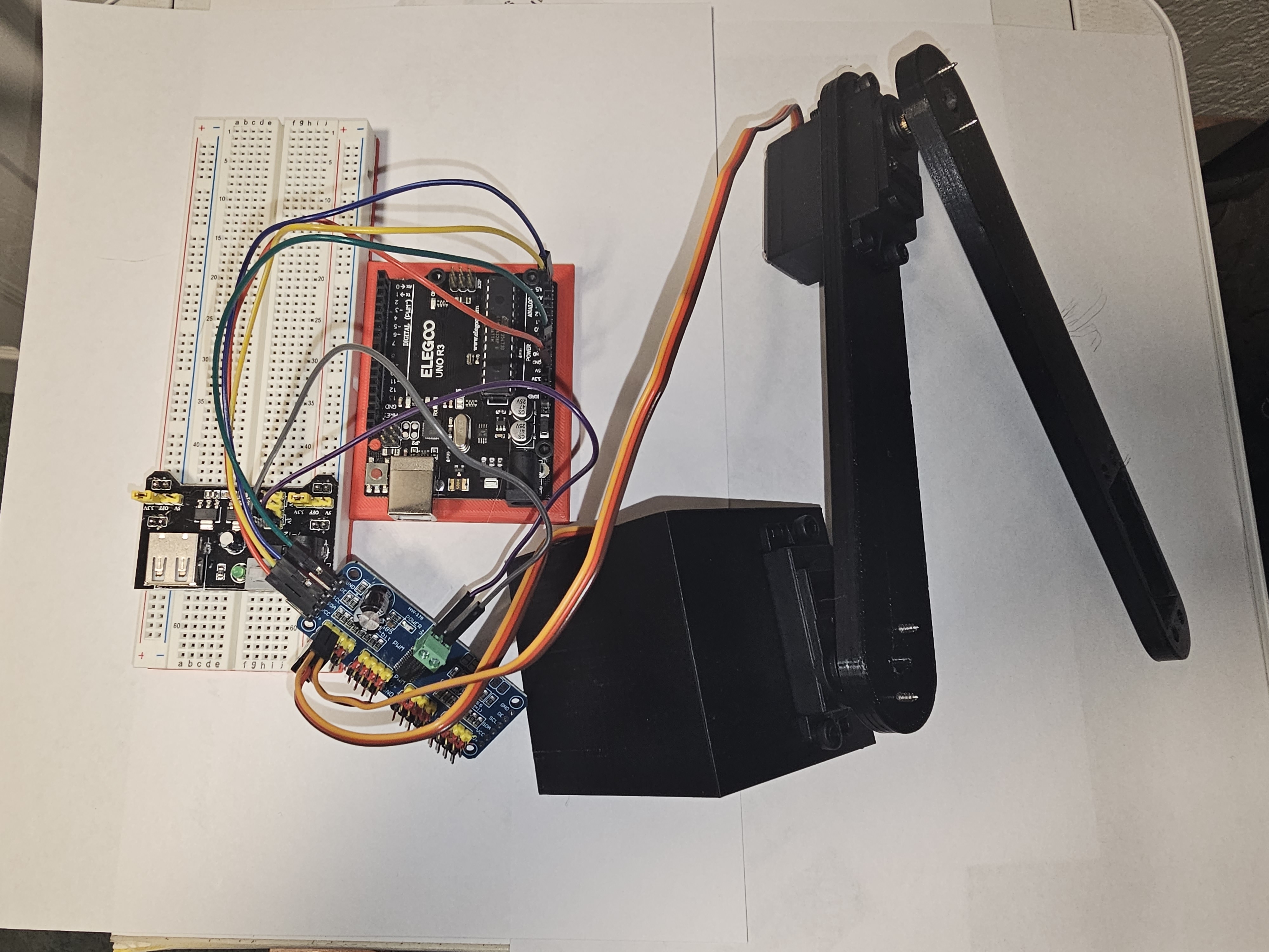 Servo Robot Arm Test By Justin Miller Download Free Stl Model