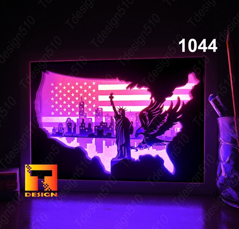 new york city lightbox by tecnoculebras | Download free STL model ...