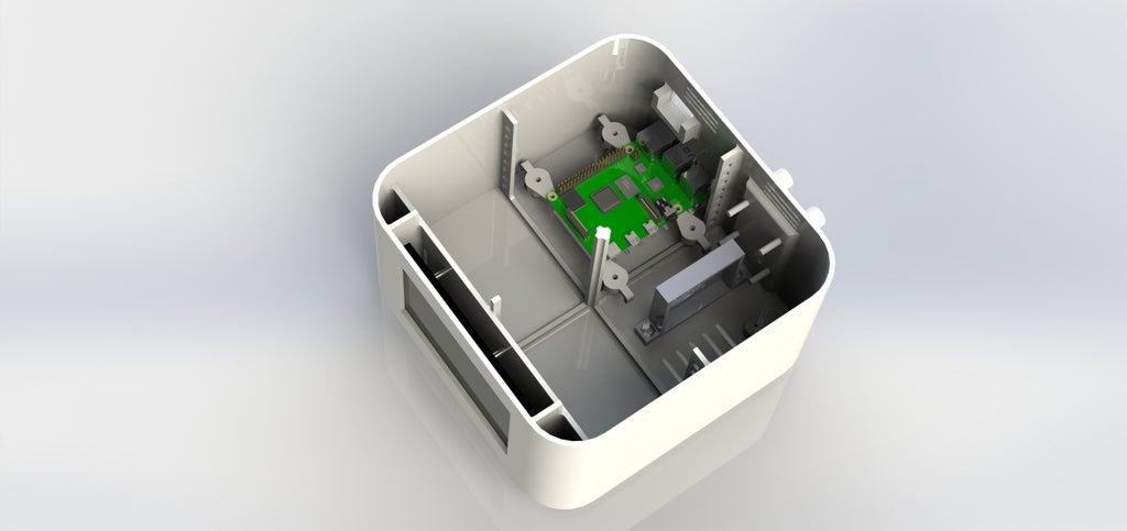 CASE RASPBERRY VOLUMIO - MOODE by Furb3tto | Download free STL model ...