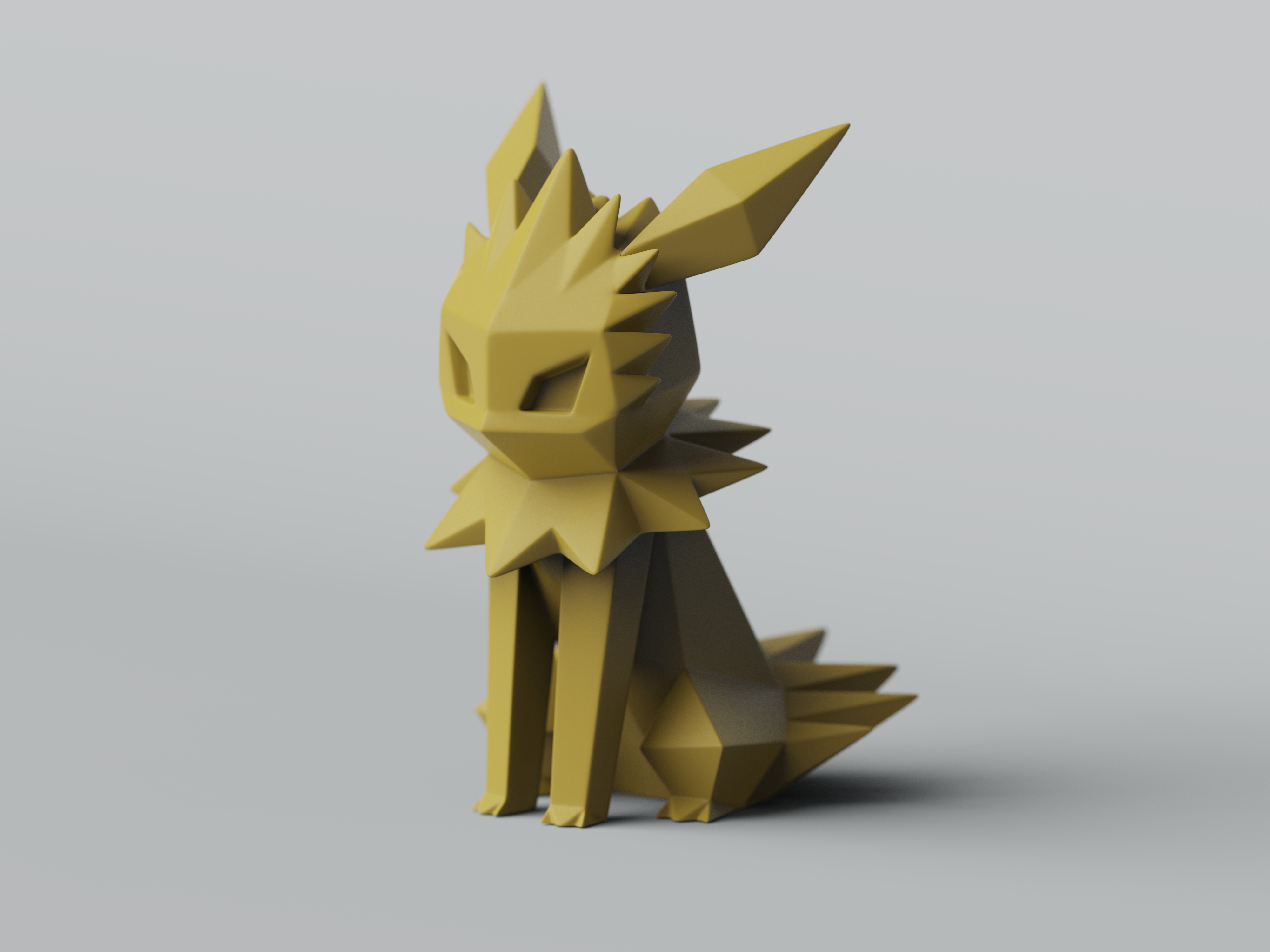Low-poly Jolteon by Agustin Arroyo | Printables Store