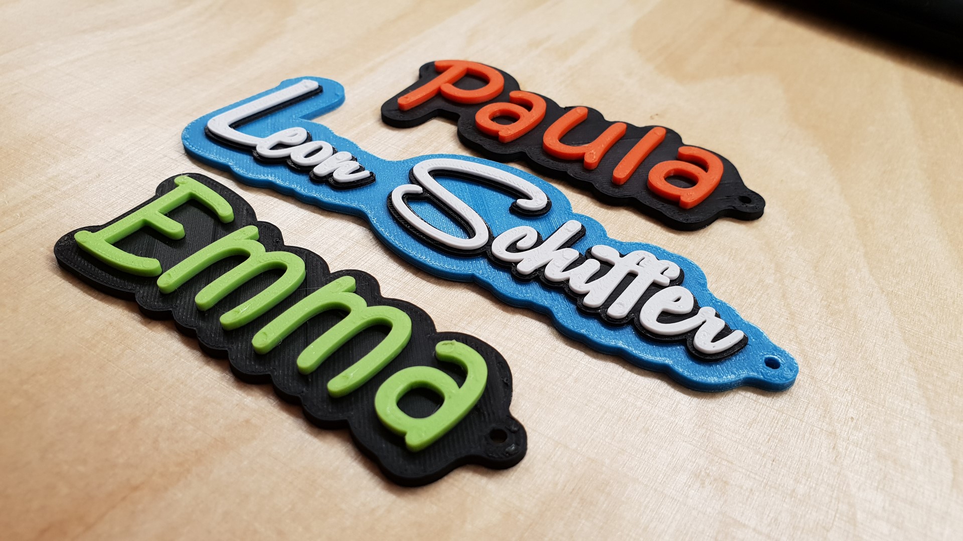Some Nameplates / Keyrings by schiffer-soft.de | Download free STL ...