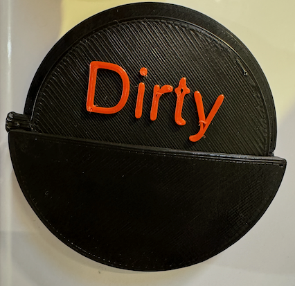 Dish washer clean or dirty sign by Ken | Download free STL model ...
