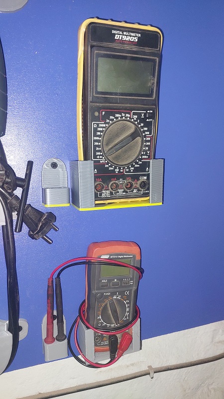 Wall Mount holder for a Multimeter by Johannes JJ Botes | Download free ...