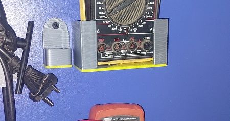 Wall Mount holder for a Multimeter by Johannes JJ Botes | Download free ...