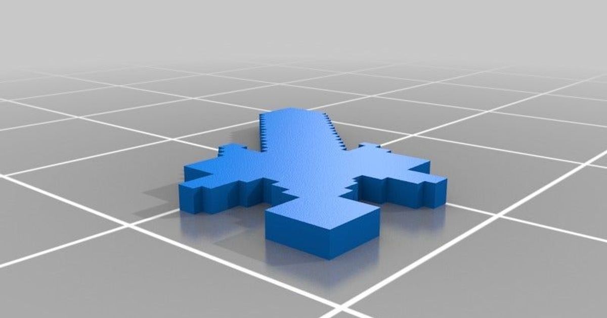 Laser cut or 3d printed minecraft sword von SkermiebroTechTips ...