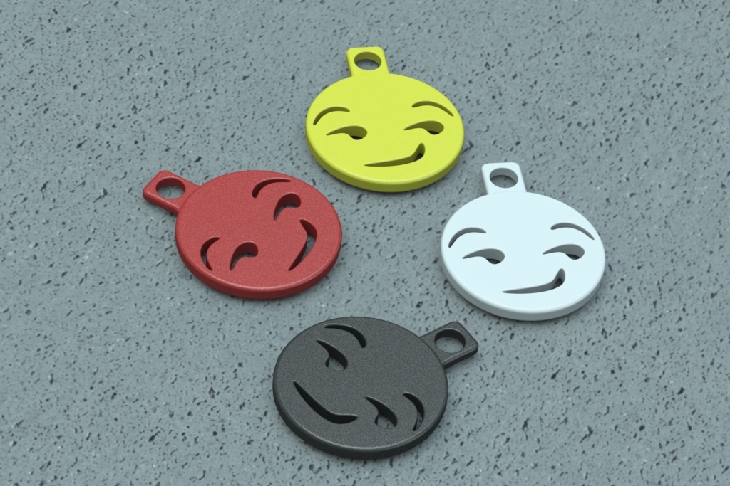 smirking face keychain by Euan Adamson | Download free STL model ...