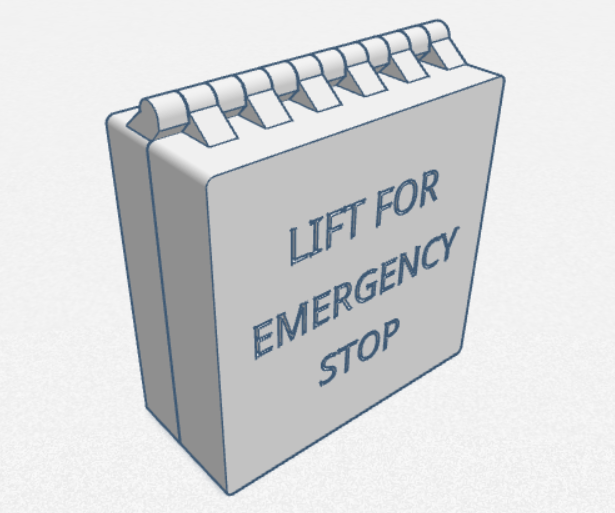 Wall Emergency Stop Cover by Blutaxt Malta | Download free STL model ...