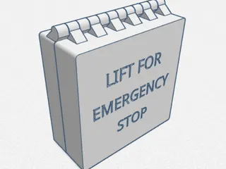 Wall Emergency Stop Cover by Blutaxt Malta | Download free STL model ...