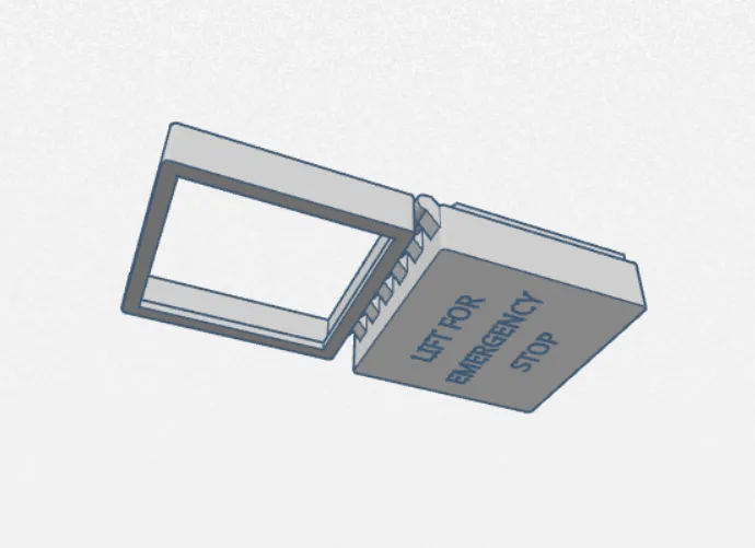 Wall Emergency Stop Cover by Blutaxt Malta | Download free STL model ...