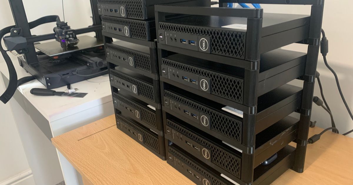 Modular rack for Dell Optiplex 3070 micro by Calogero Guagenti ...