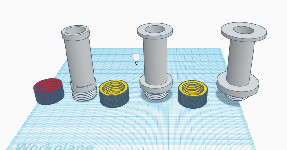 Model Rocket 18mm Motor Mount Tubes with Retainers by David Frey ...