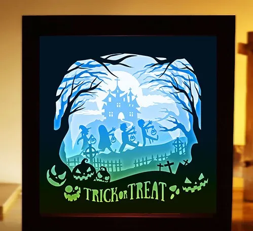 Halloween Trick or Treat light box by tecnoculebras | Download free STL ...