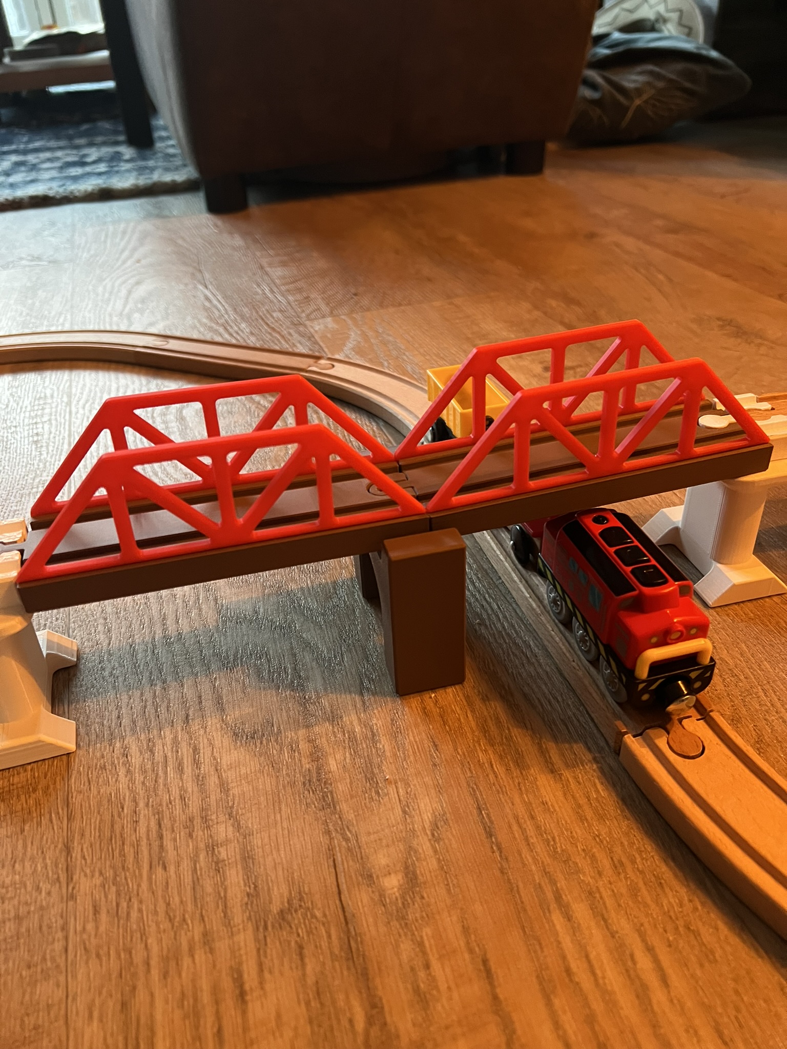 Wooden Train Bridge Arch Widened by Léon Boers | Download free STL ...