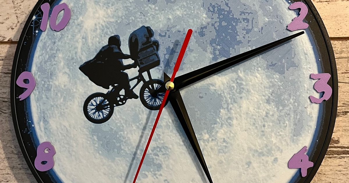 E.T Clock by Ian Smalley | Download free STL model | Printables.com