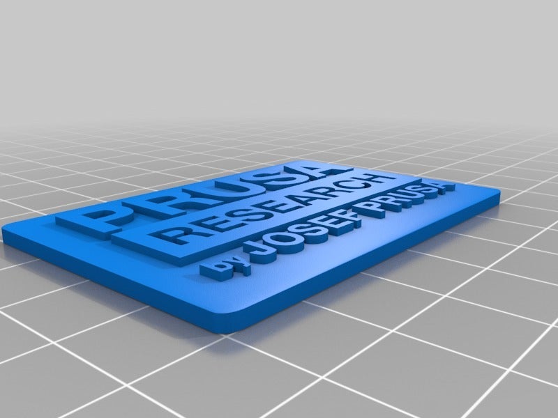 Prusa Research logo on platform (For color change) by De3DPrintman ...