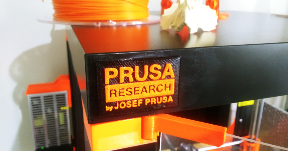 Prusa Research logo on platform (For color change) by De3DPrintman ...