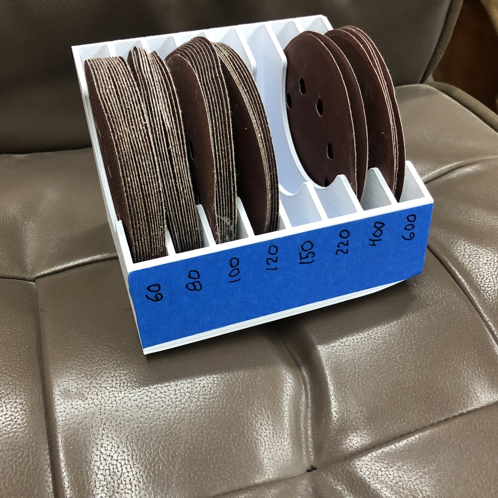 5 inch sanding disk holder von Gordyt47 | Kostenloses STL-Modell ...